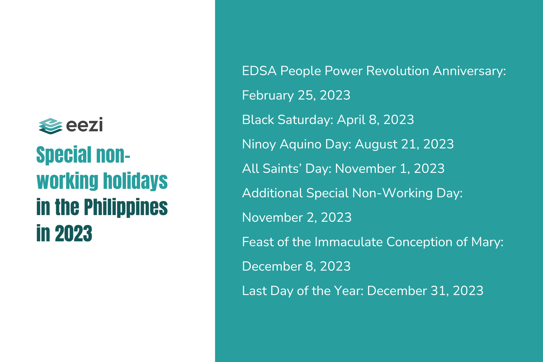 Philippine Holidays 2023 Guide to Plan Your Long Vacation | eezi